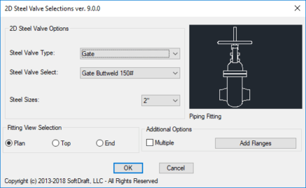 Steel Valves AutoCAD LT 2024-Current w/ AutoLISP - Software Plugins For CAD - Product